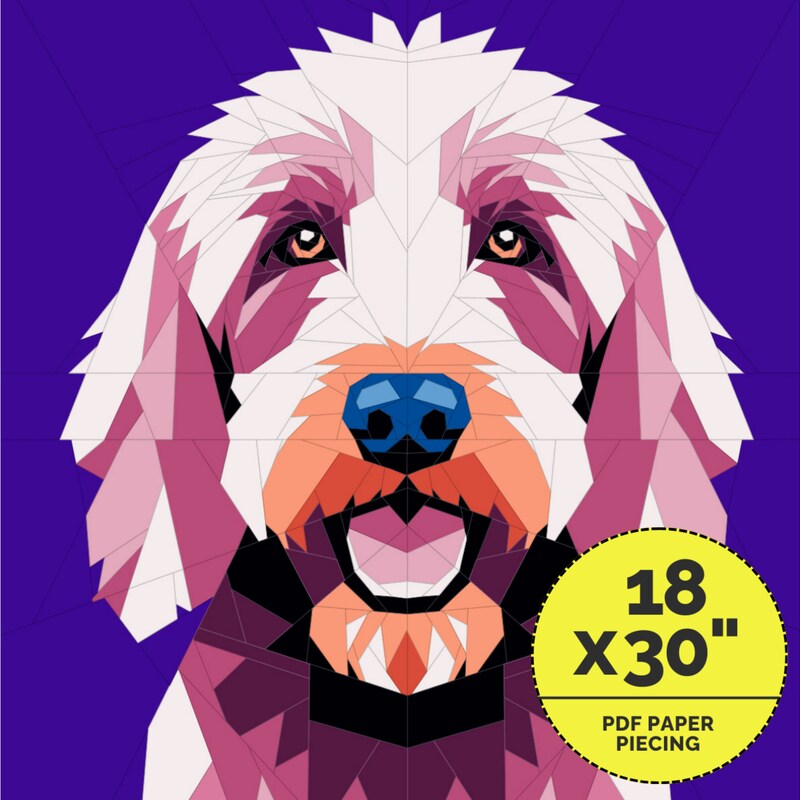 Paper Pieced Dog - Etsy