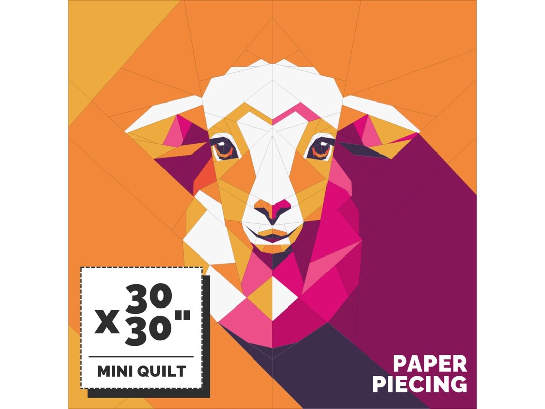 Lamb Quilt Pattern, Beginner Paper Piecing (PDF Pattern) - Etsy