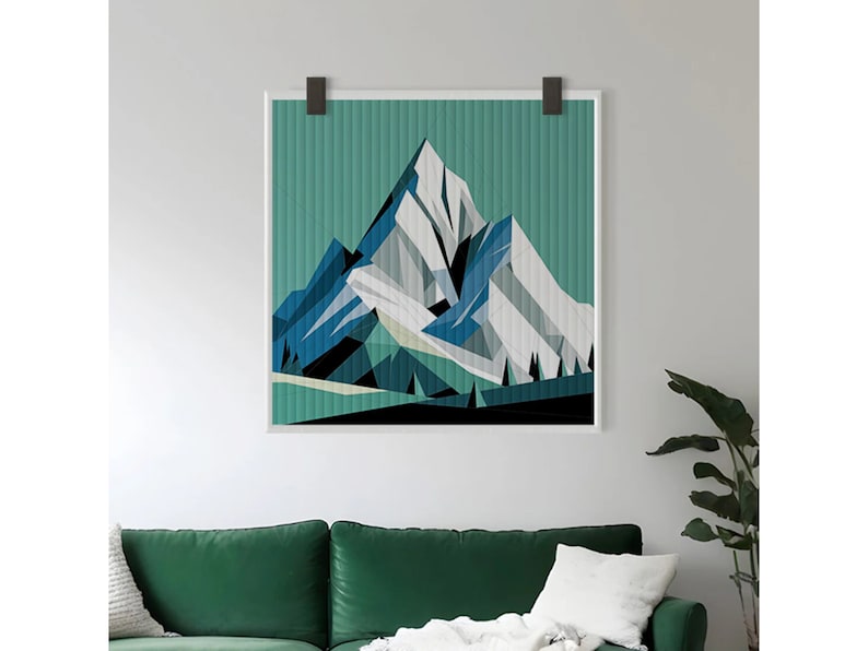 Mountain Landscape Quilt Pattern, Paper Piecing (digital Download) - Etsy