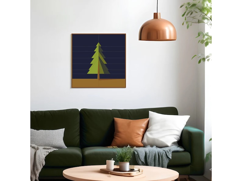 Forest Pine Tree Quilt Pattern, Paper Piecing (15 X 15 Inch) (instant ...