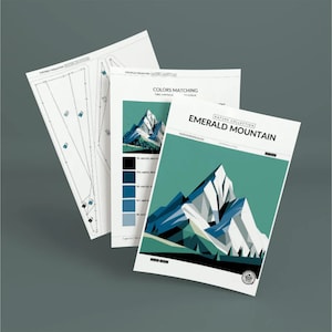 Mountain Quilt Pattern, Beginner Quilt Pattern, Paper Piecing Quilt ...