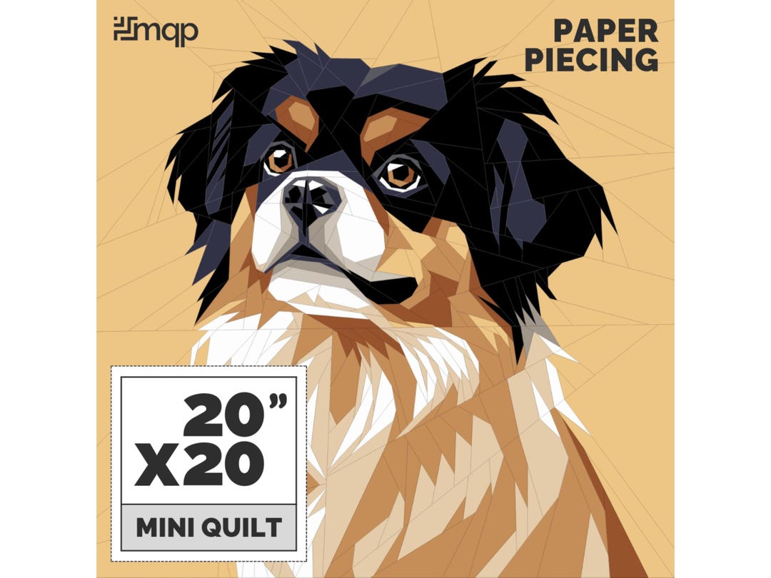Tibetan Spaniel Quilt Pattern, Dog Paper Piecing Patterns, Animal Quilt ...