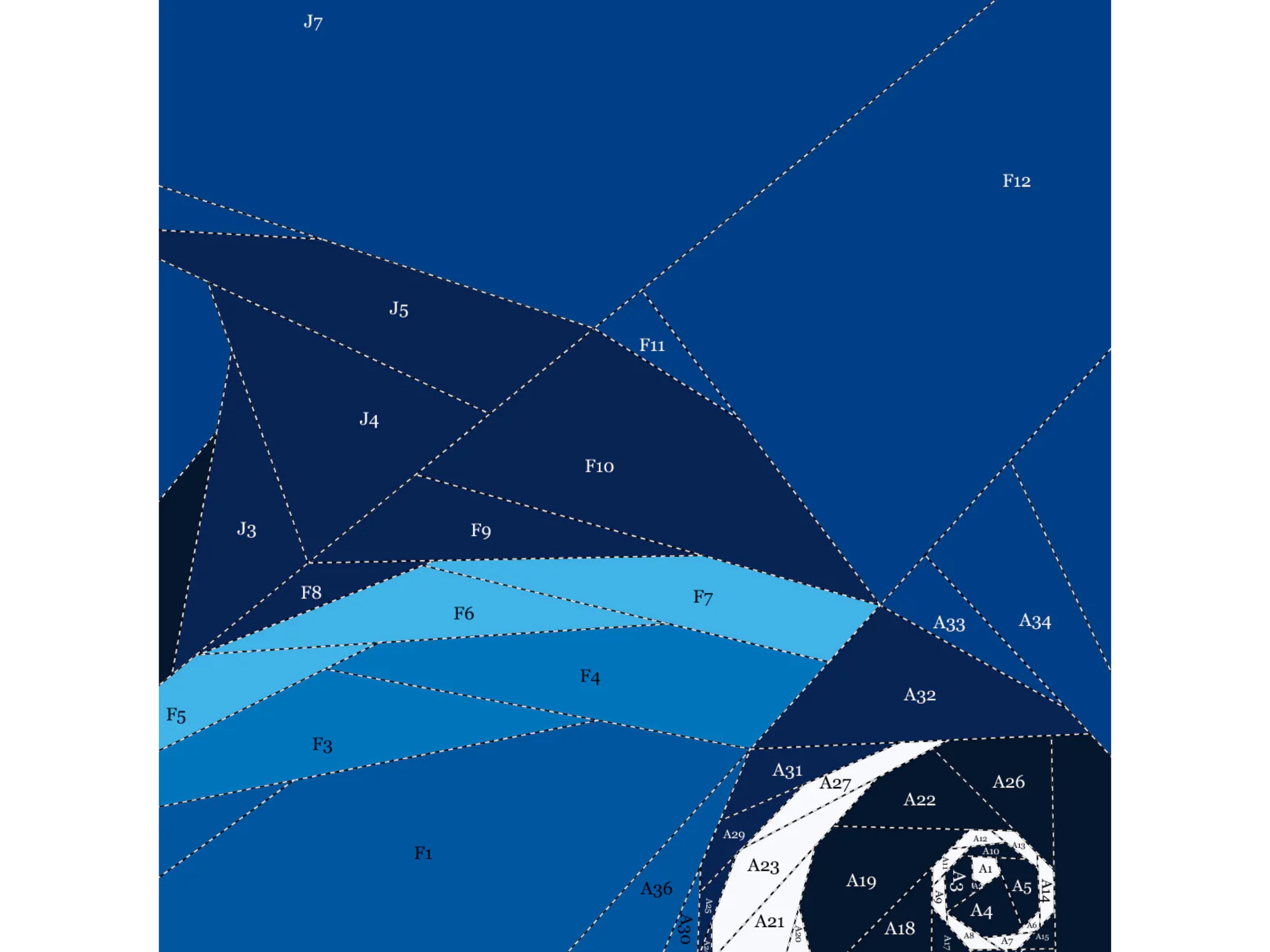 Waterfall Fish Quilt Pattern, Paper Piecing Quilt Patterns, Pattern for ...