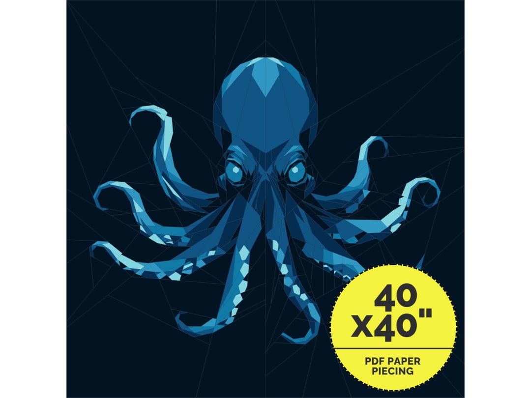 Abysmal Octopus Quilt Pattern, PDF Quilt Patterns for Beginners ...