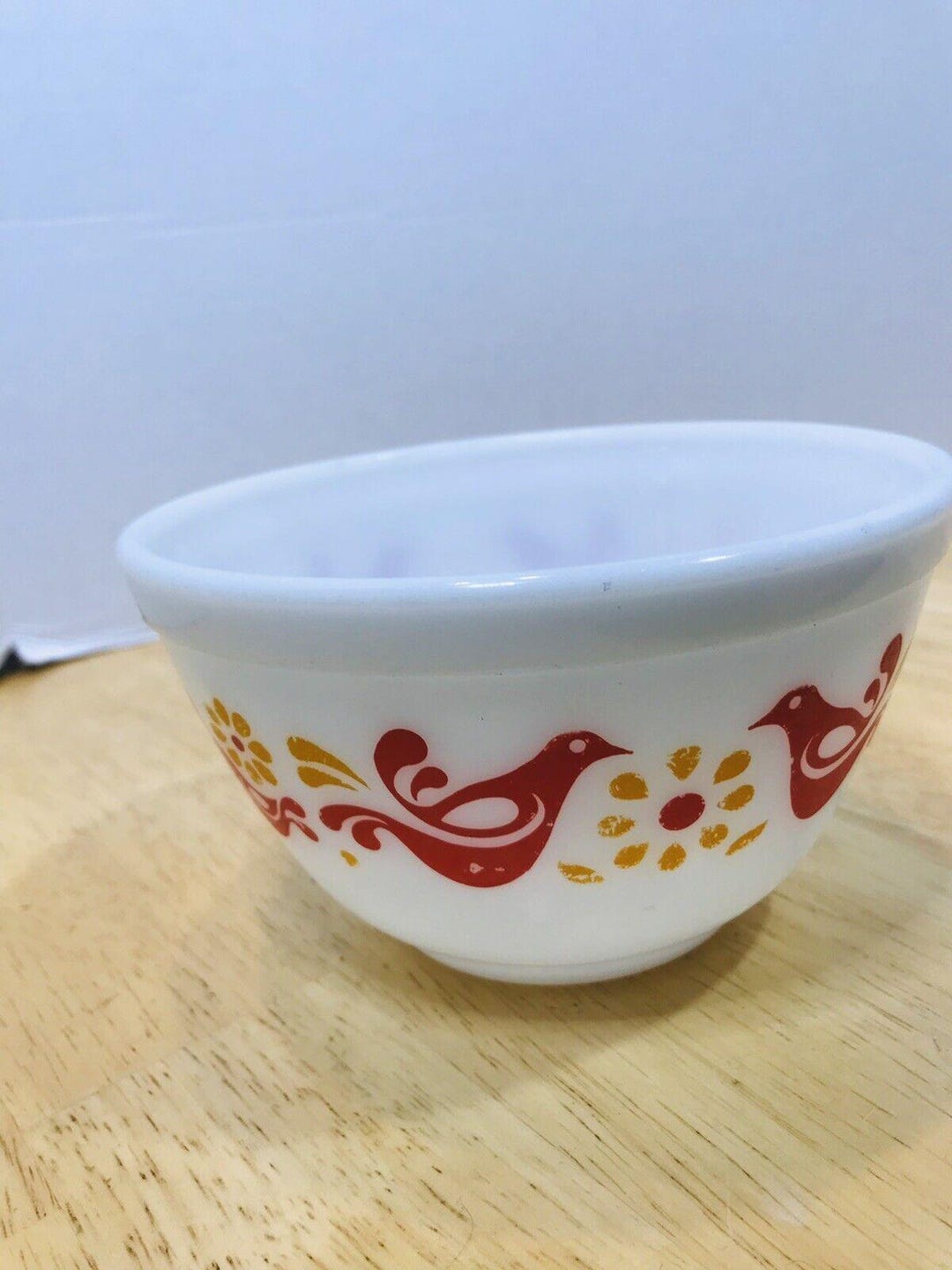 Vintage ~PYREX Ovenware~ FRIENDSHIP Birds #407 1 1/2 Pint Mixing Bowl ...