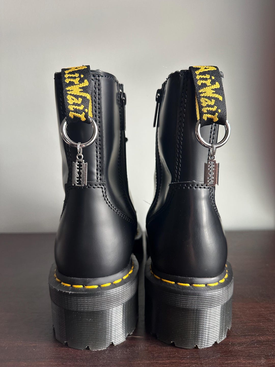 Razor Blade Boot Charms - Etsy