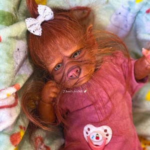 Reborn Baby Werepup With Optional Pacifier & Fangs, Hand Painted, Hand ...