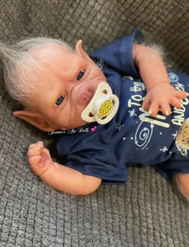 Custom Reborn Baby Werepup With Pacifier & Fangs - Etsy UK