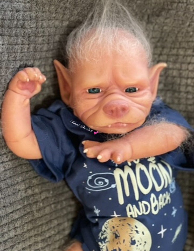 Custom Reborn Baby Werepup With Pacifier & Fangs - Etsy UK