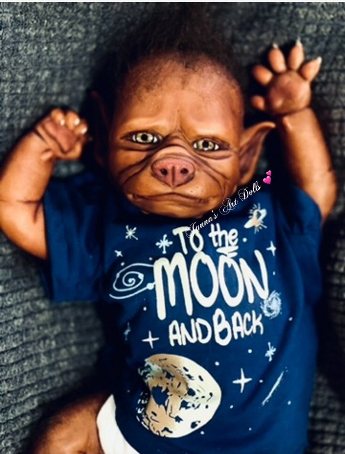 Custom Reborn Baby Werepup With Pacifier & Fangs - Etsy UK