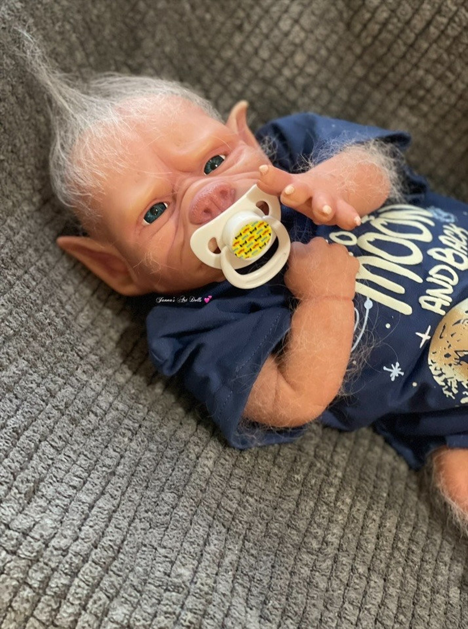 Custom Reborn Baby Werepup With Pacifier & Fangs - Etsy UK