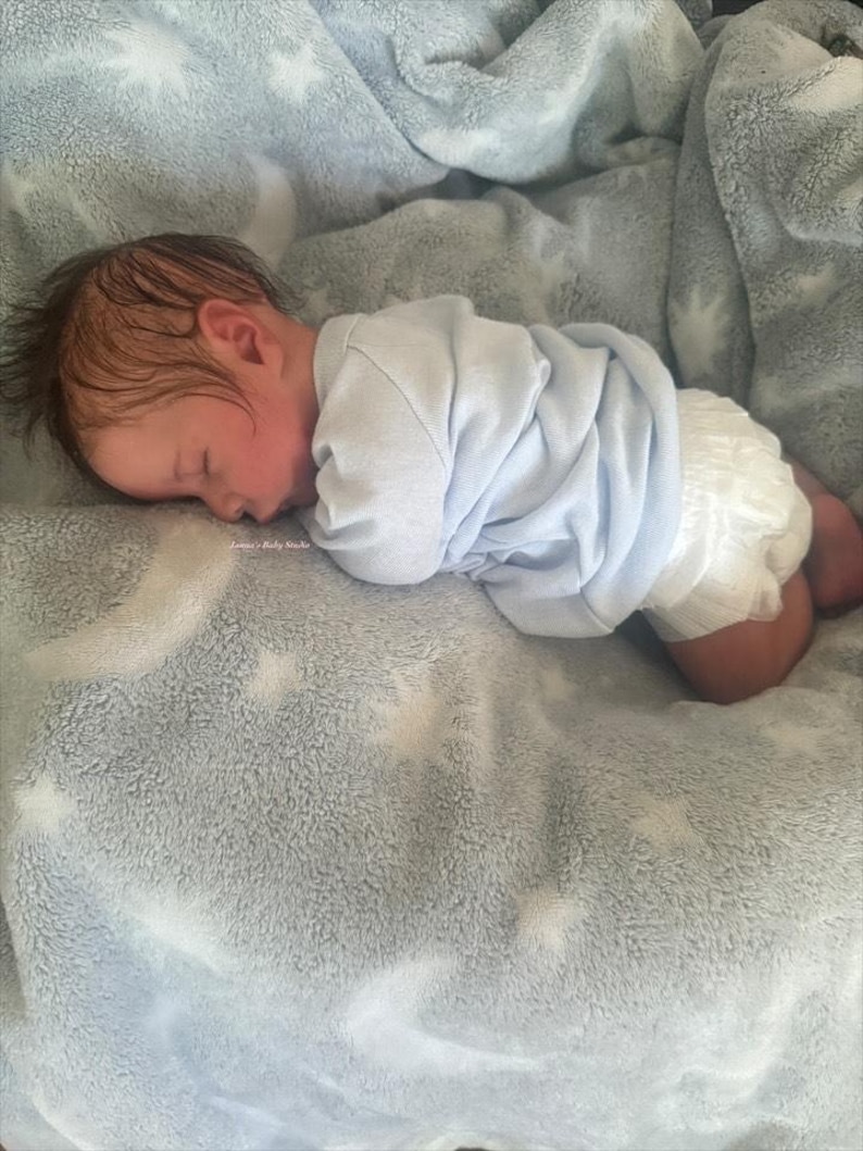 Full Body Platinum Silicone Baby Boy : Custom Newborn With Open Mouth ...