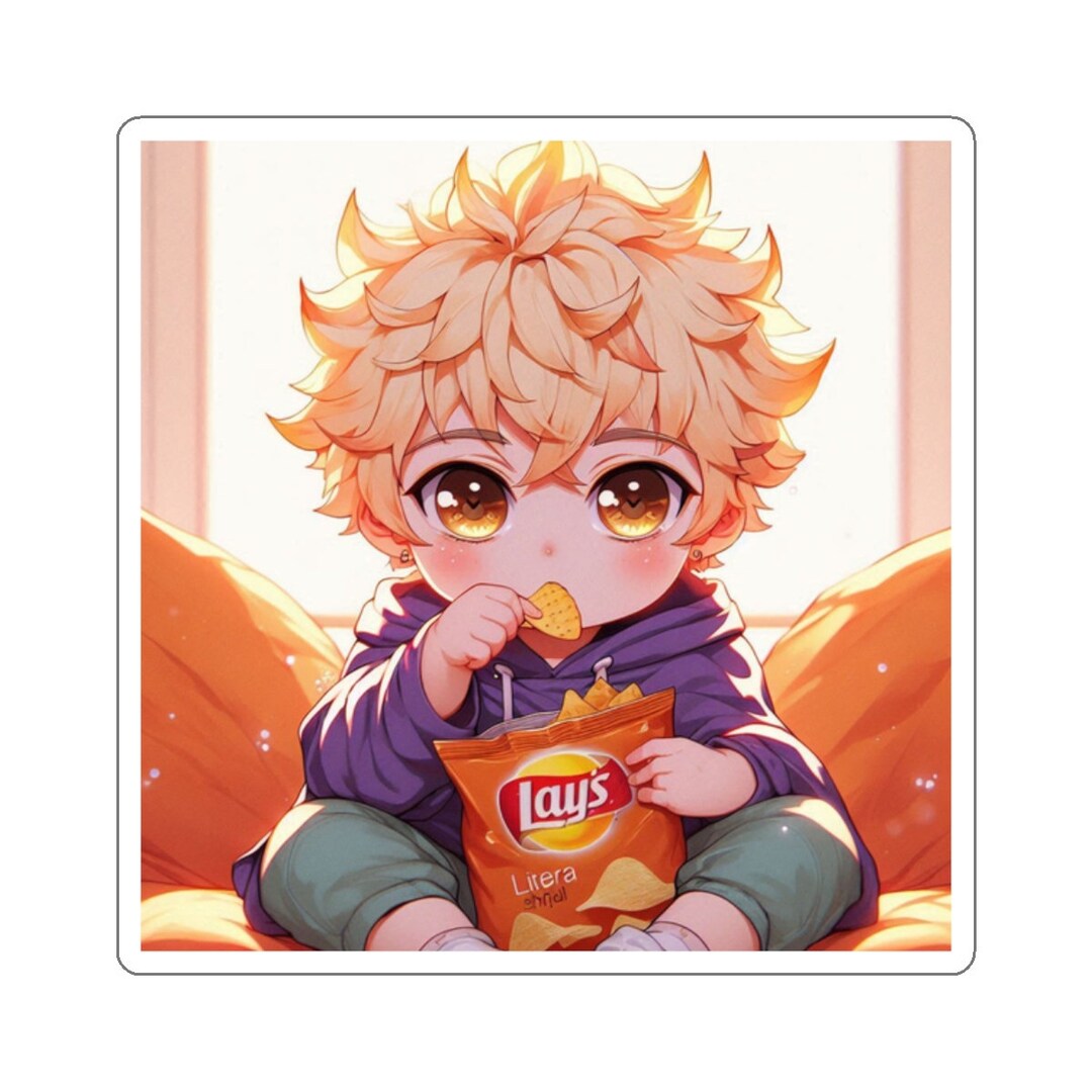 Zenitsu Sticker, Anime Sticker, Laptop Decal, Cute Sticker, Journal ...