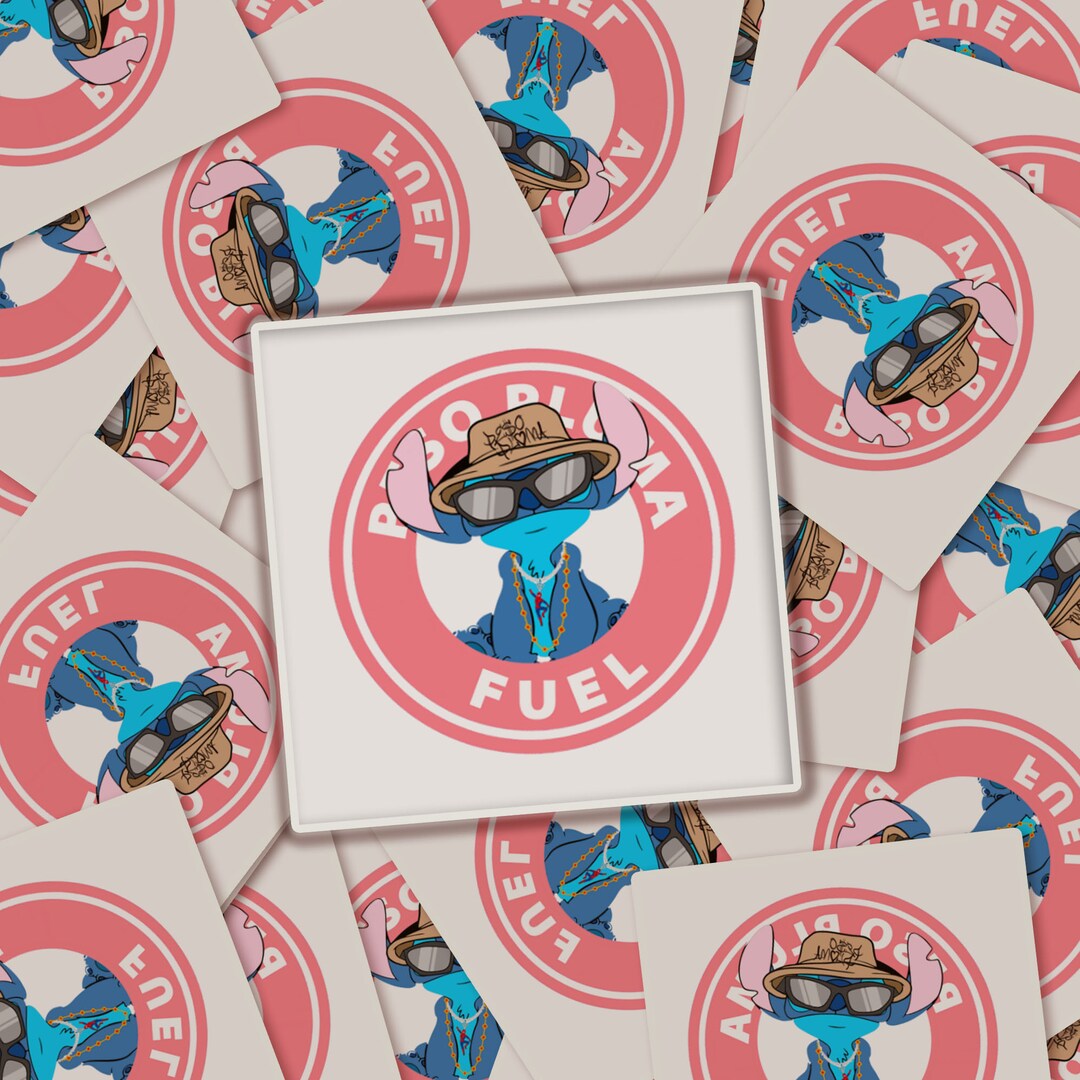 Stitch Peso Pluma Sticker, Vinyl Sticker, Journal Sticker, Scrapbooking ...