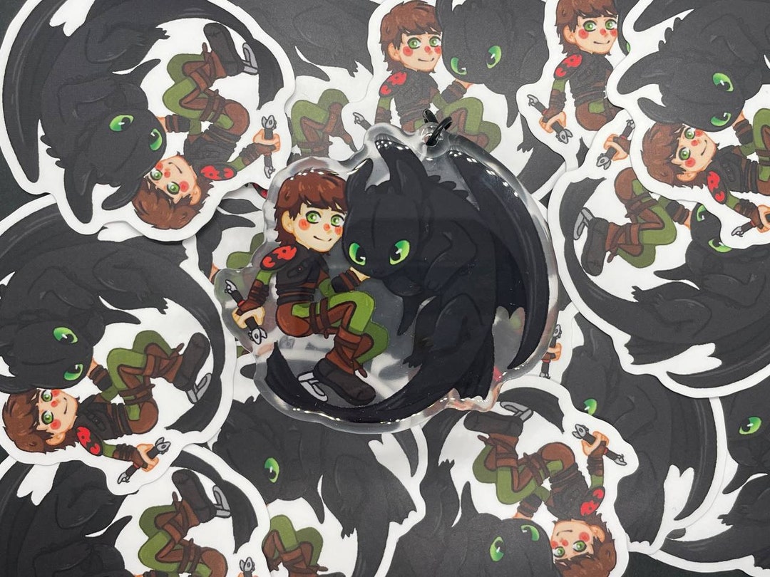 HTTYD How to Train Your Dragon Inspired Hiccup and Toothless, Acrylic ...