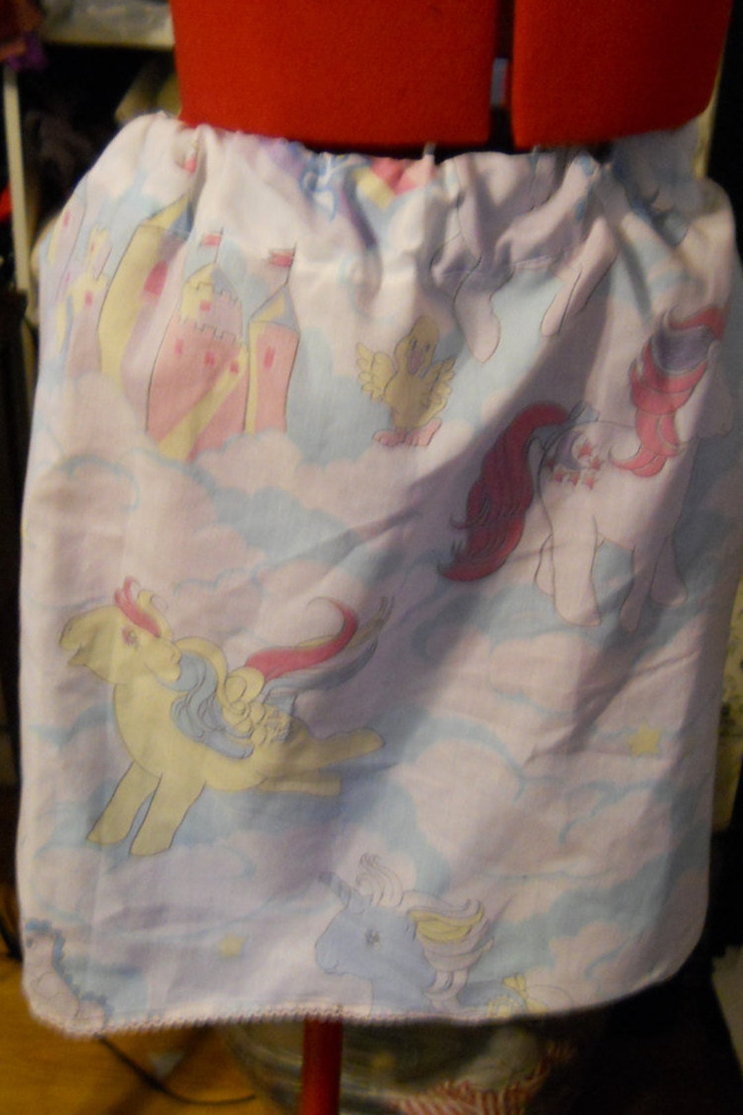 Vintage MLP My Little Pony Pastel Kawaii Skirt With Lace Trim Handmade ...