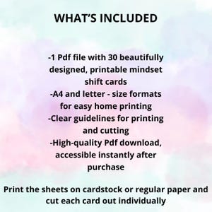 Empowering Mindset Shift Cards, Positive Affirmations, Personal Growth ...