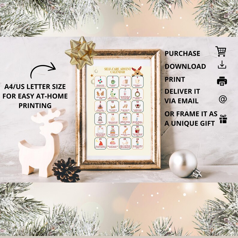 Self-care Advent Calendar, Fun Advent Calendar, Self Help, Christmas ...