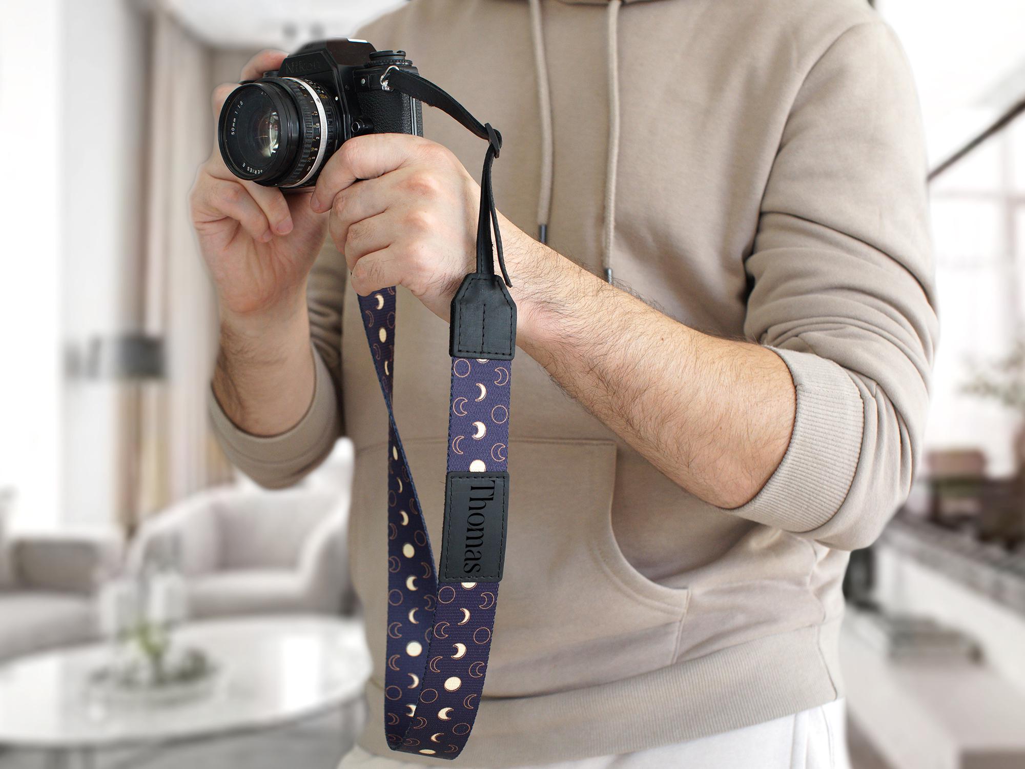 Custom Camera Strap With Engraved Leather Part, Personalized Camera ...
