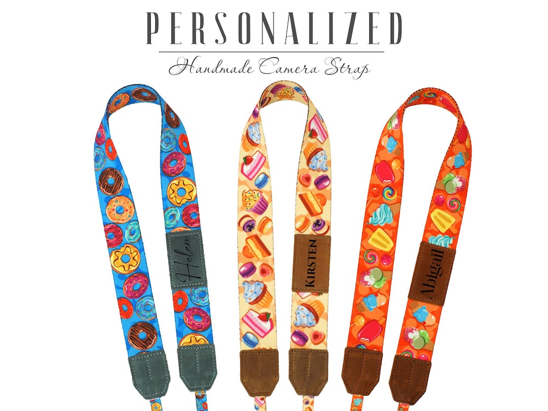 Personalized Camera Strap, Custom Camera Strap for Women, Print Nylon ...