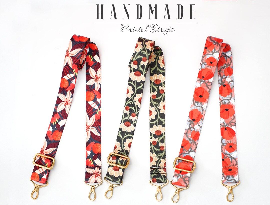 Floral Design Crossbody Bag Straps for Women, Replacement Flower Purse ...