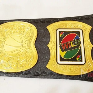 UNO Wrestling Championship Belt UNO Card Game Adult Size Title Belt ...