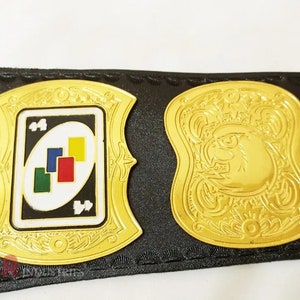 UNO Wrestling Championship Belt UNO Card Game Adult Size Title Belt ...