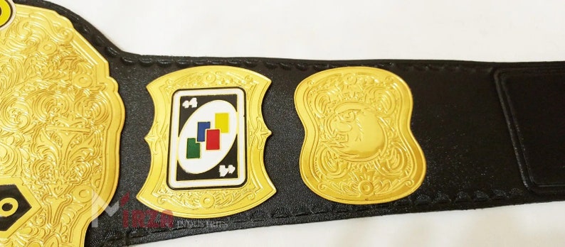 UNO Wrestling Championship Belt UNO Card Game Adult Size Title Belt ...