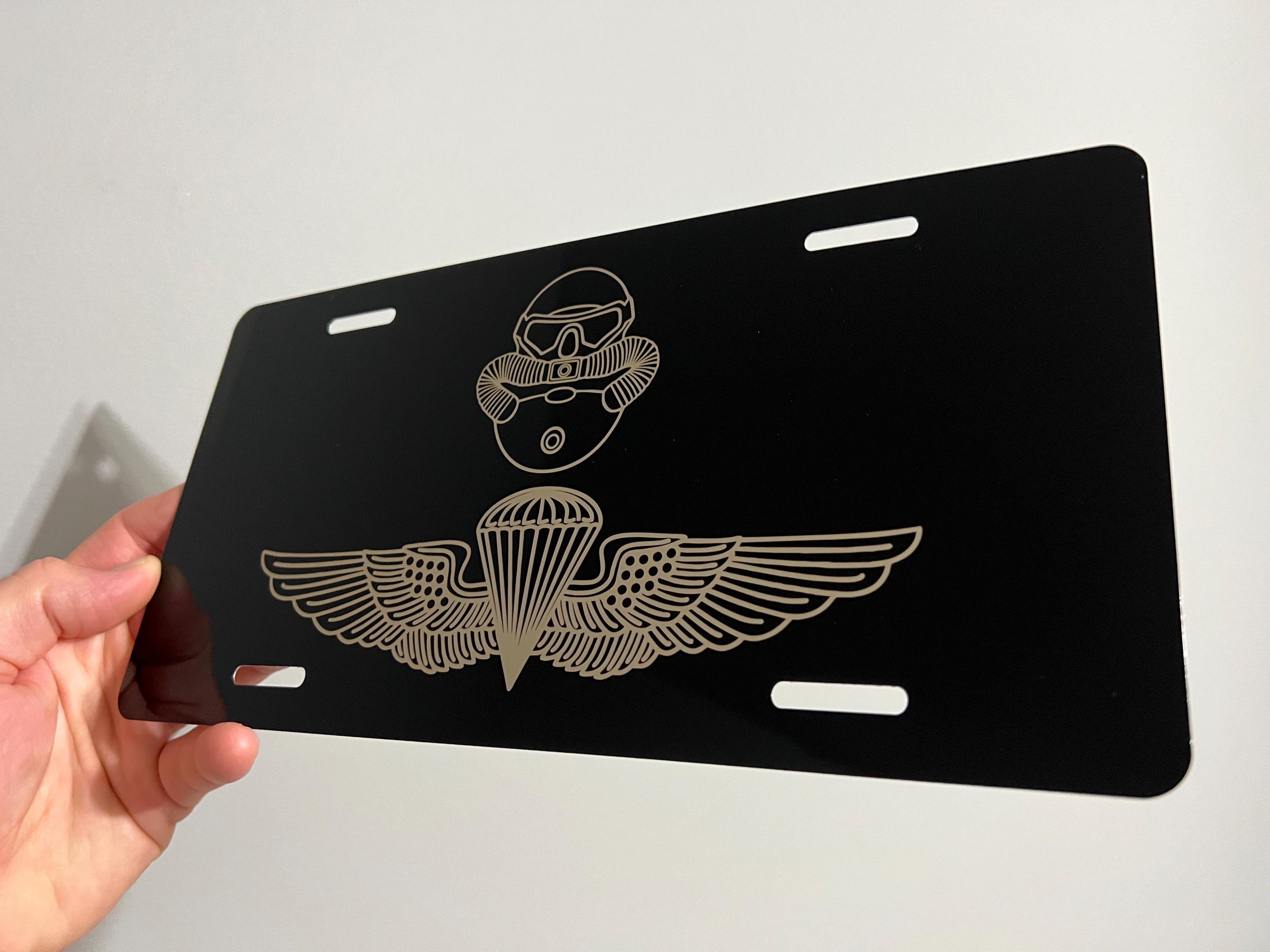 US Marine Recon Dive Bubble and Jump Wings - Dual Cool License Plate - Etsy