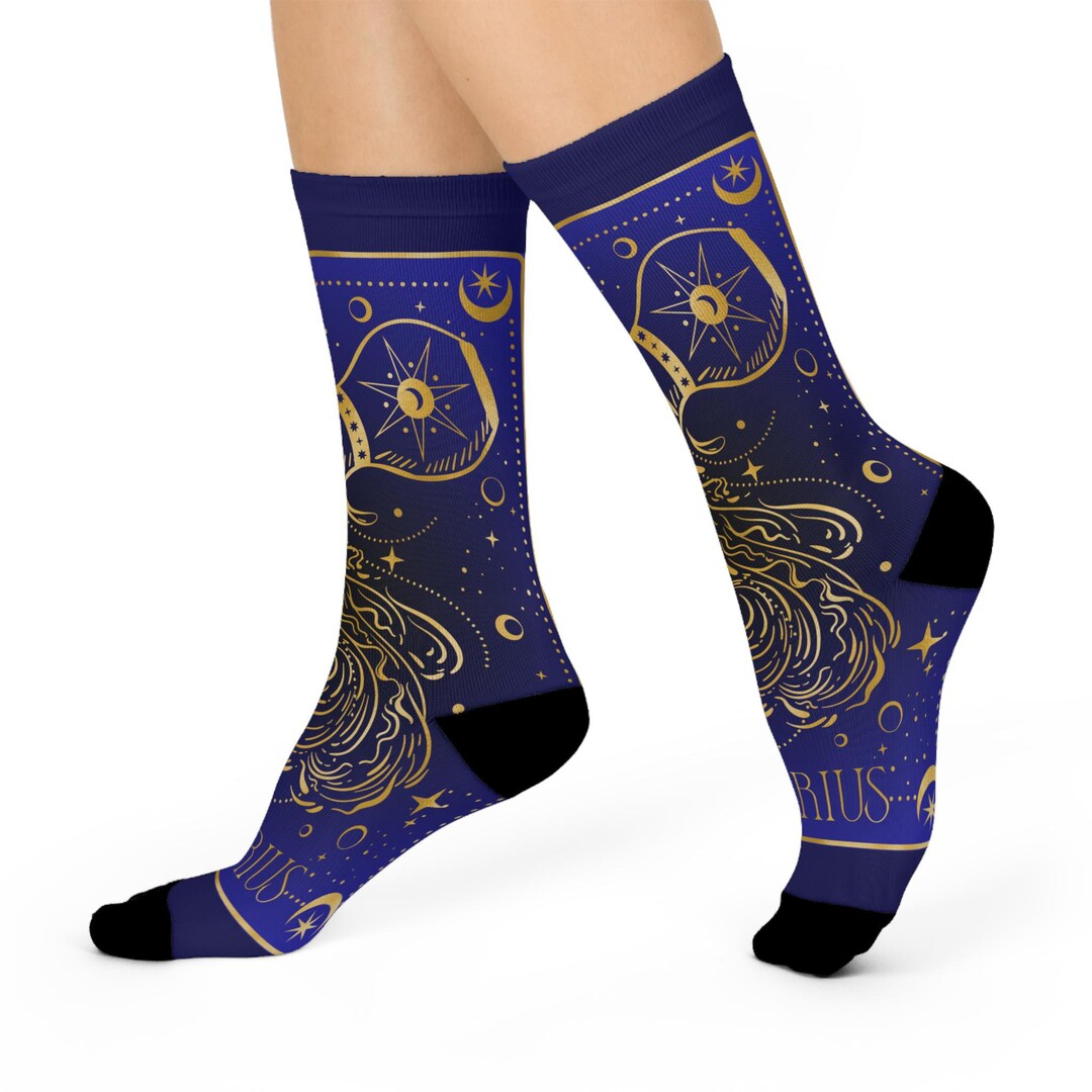 Cushioned Astrology Socks, Cushioned Comfortable Aquarius Socks ...