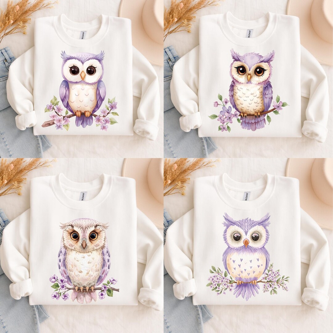 12 Baby Shower Owl Clipart Image, Cute Owl Nursery Wallart Decor ...