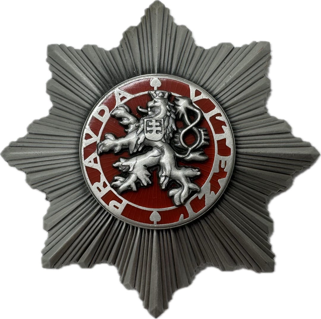 Czechoslovak Order of the White Lion Replica: Historical Medal - Etsy