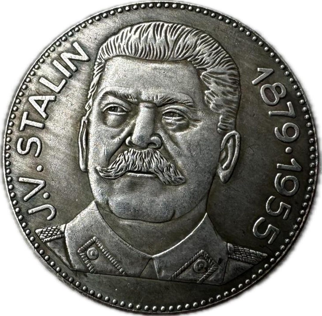 Historical Coin Commemorating Joseph Stalin - Etsy