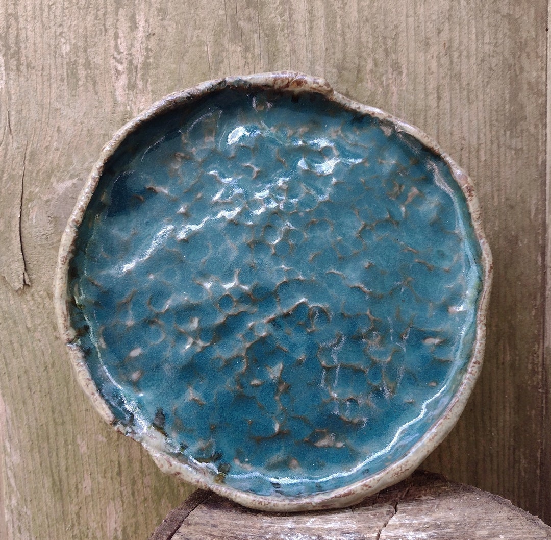 8" Dimpled Sea Plate by Joel Patton - Etsy