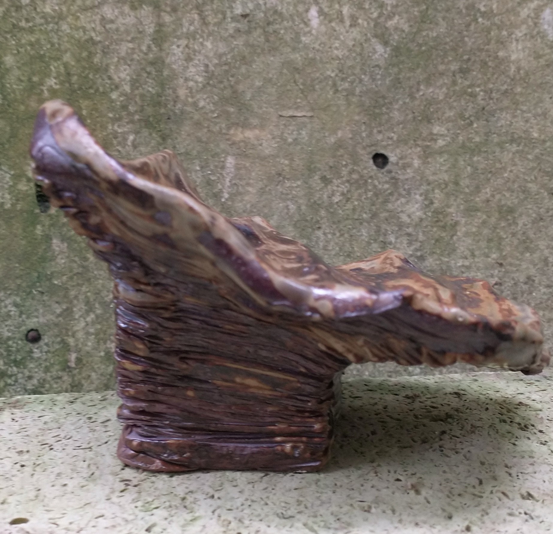 Ash Plate With Stem, Angled, by Joel Patton - Etsy