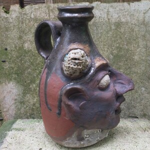 Devil FACE JUG by Joel Patton / EM Xray - Etsy