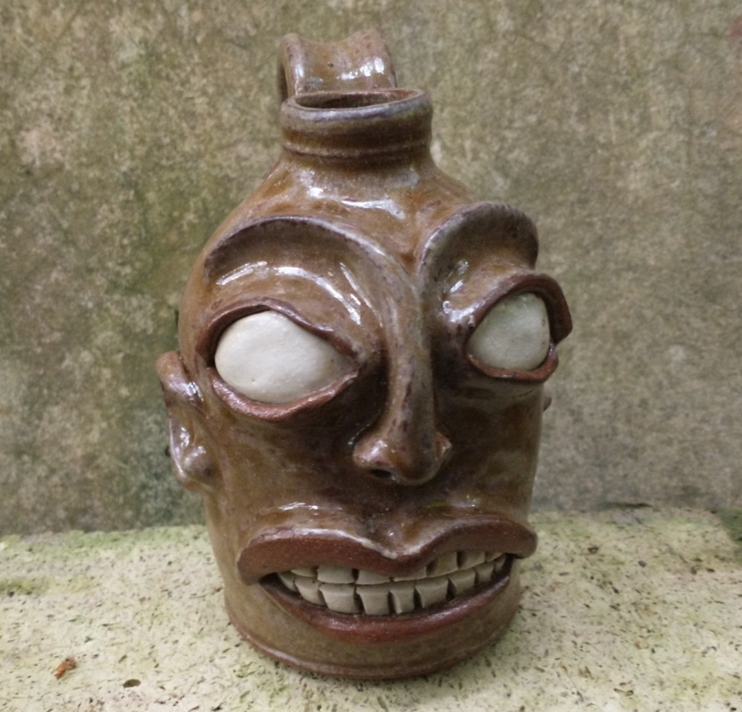 Traditional Blind South Carolina Face Jug by Greg Patton - Etsy