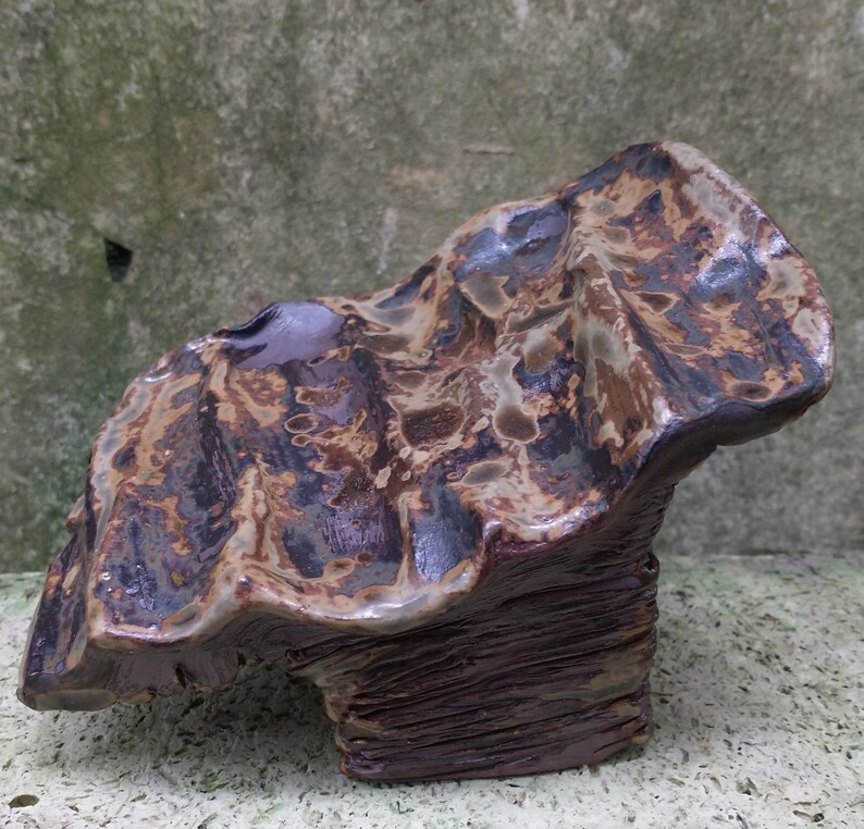 Ash Plate With Stem, Angled, by Joel Patton - Etsy
