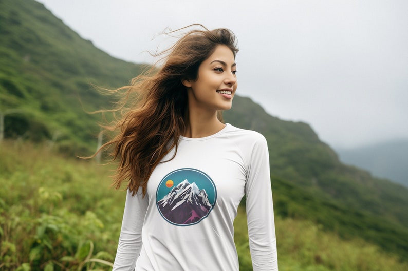 Mount Everest Long Sleeve Tee, Outdoor Adventure Shirt, Comfortable ...