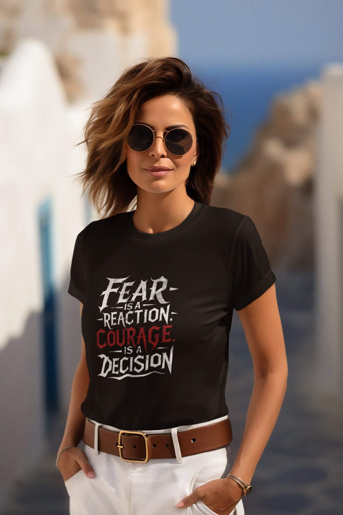 Courage Quote T-shirt: Gothic Font, Garment-dyed Comfort Colors Tee - Etsy