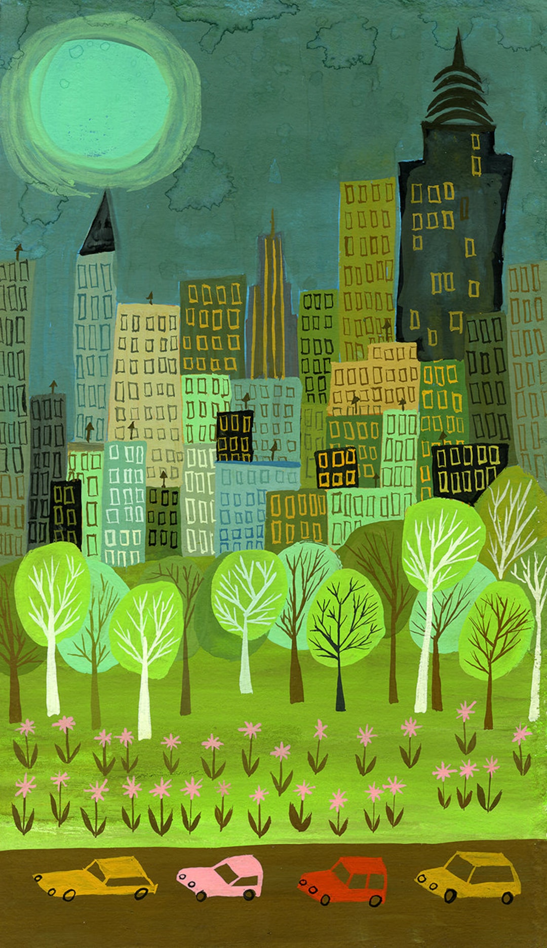 Central Park. Limited Edition Print by Matte Stephens. - Etsy