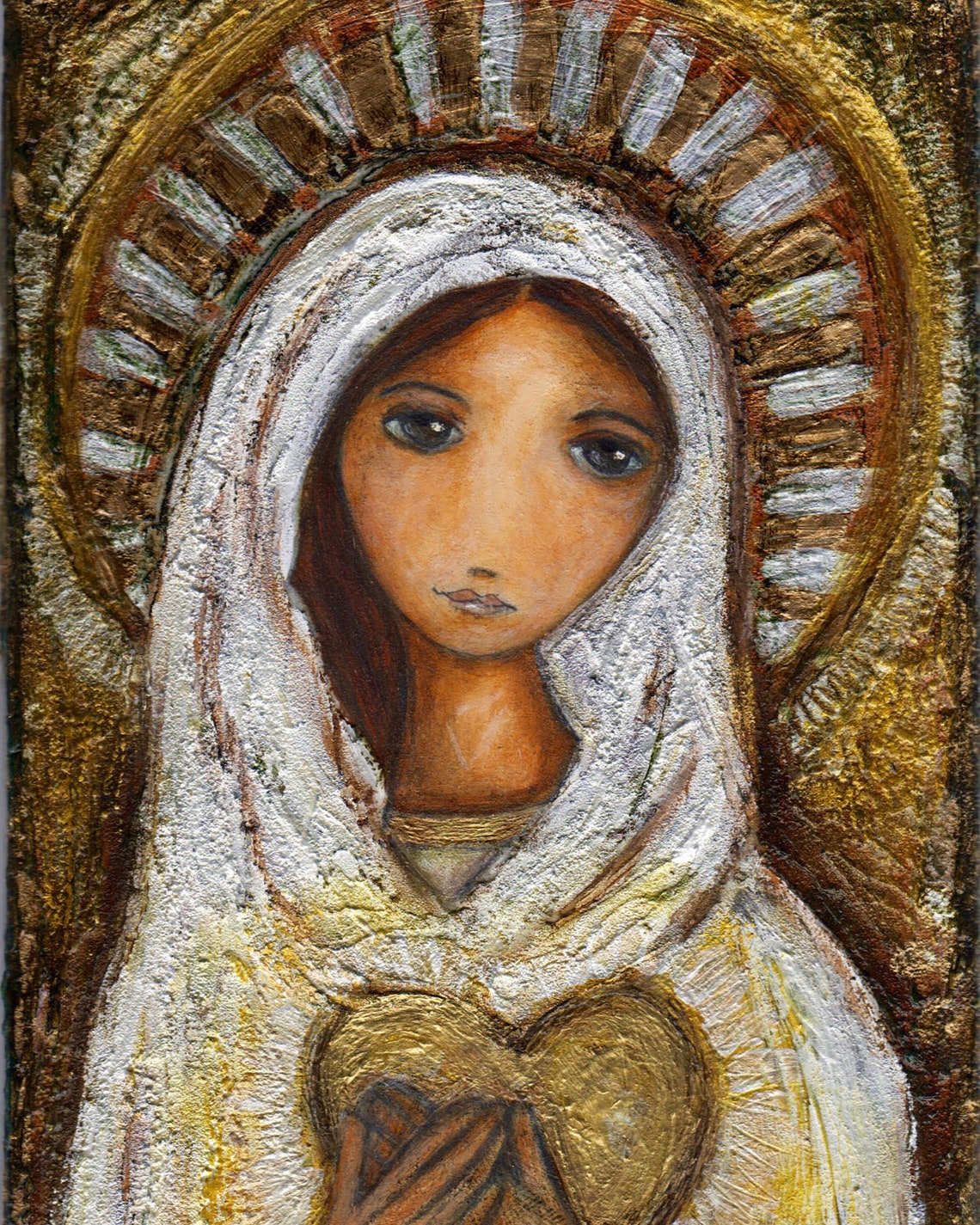 Blessed Mother - Art Print 8 X 10 Inches - Etsy