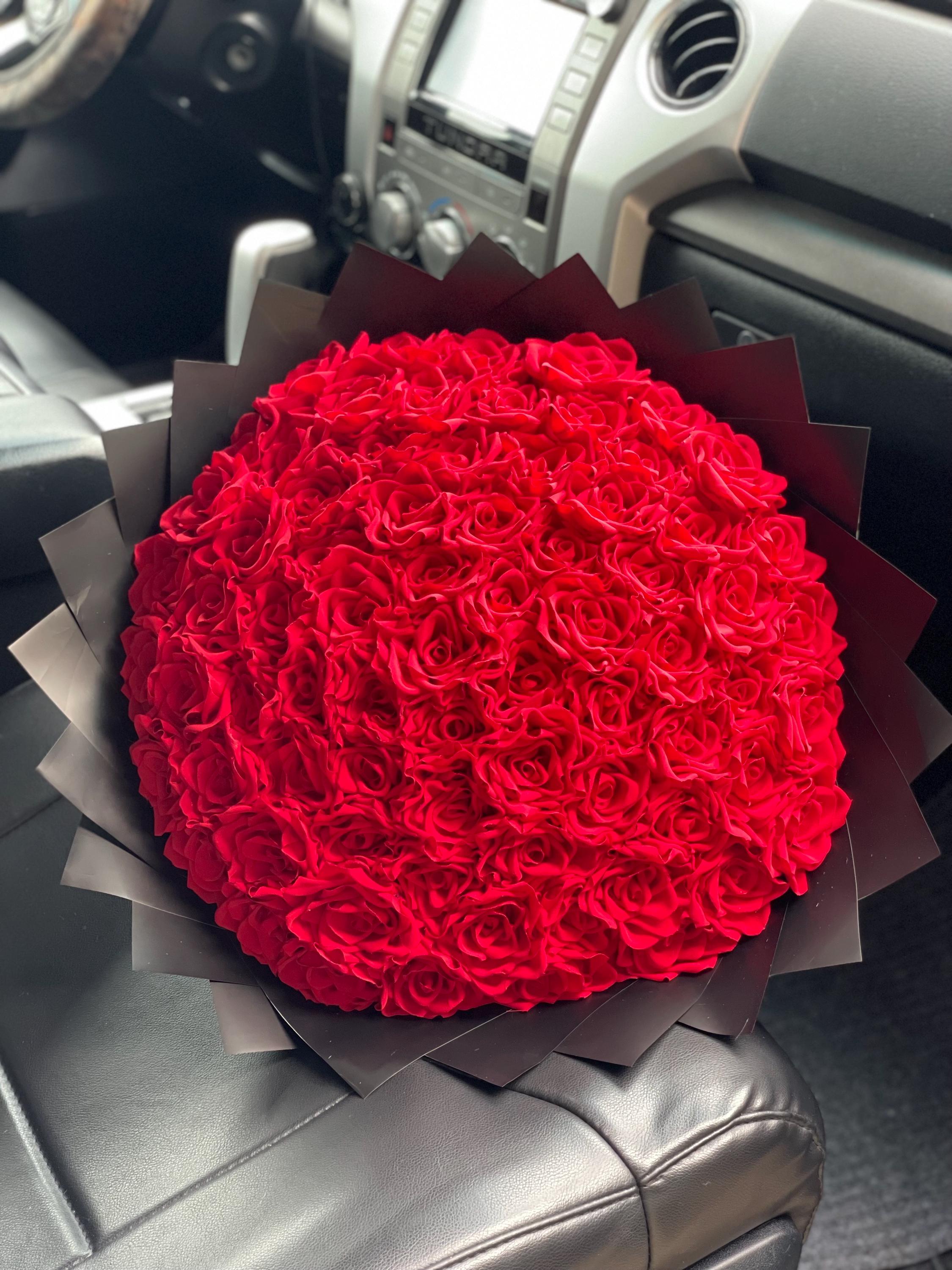 75 Count Red Eternal Roses - Etsy