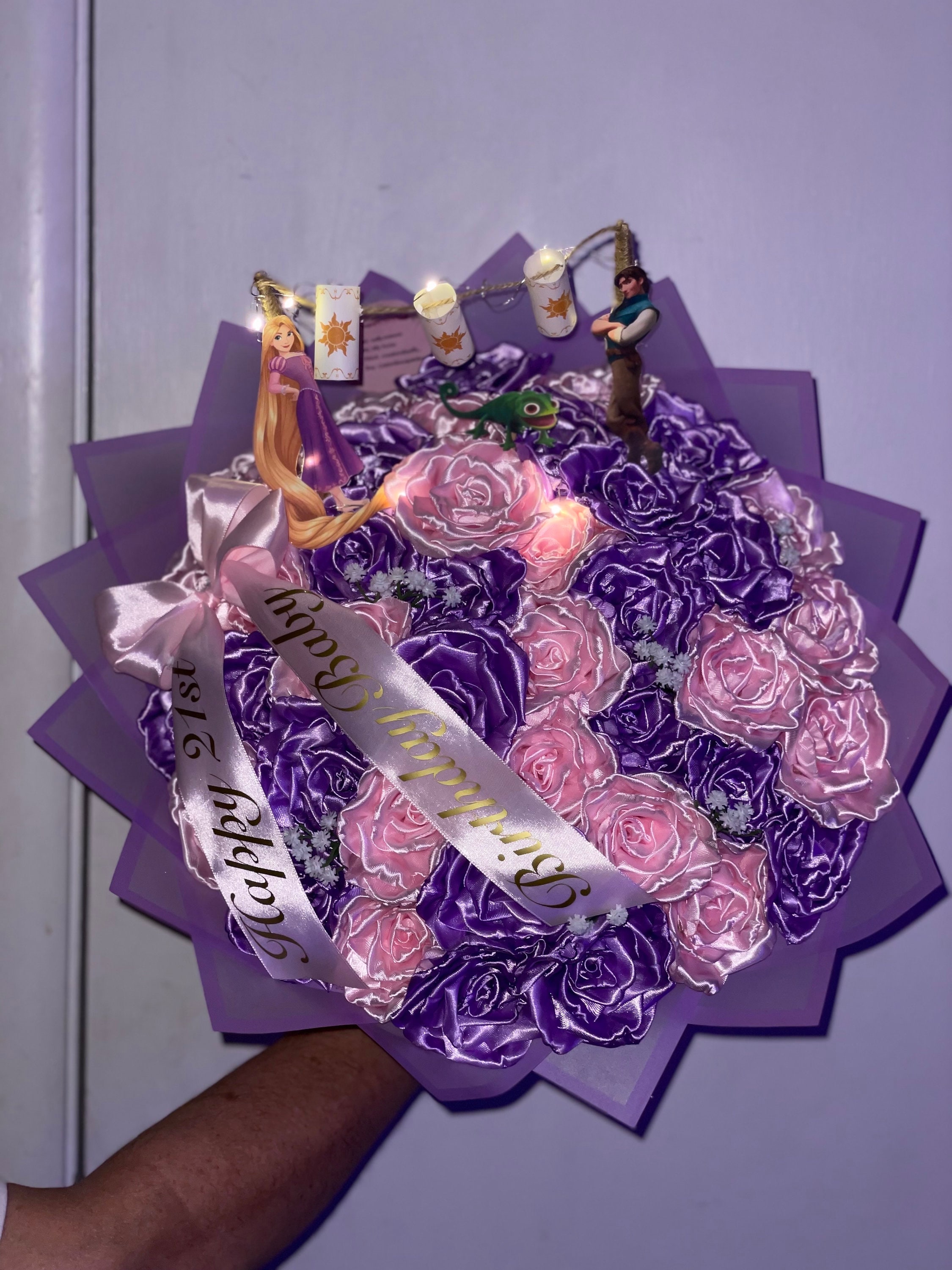 50 Count Rapunzel Theme Bouquet - Etsy