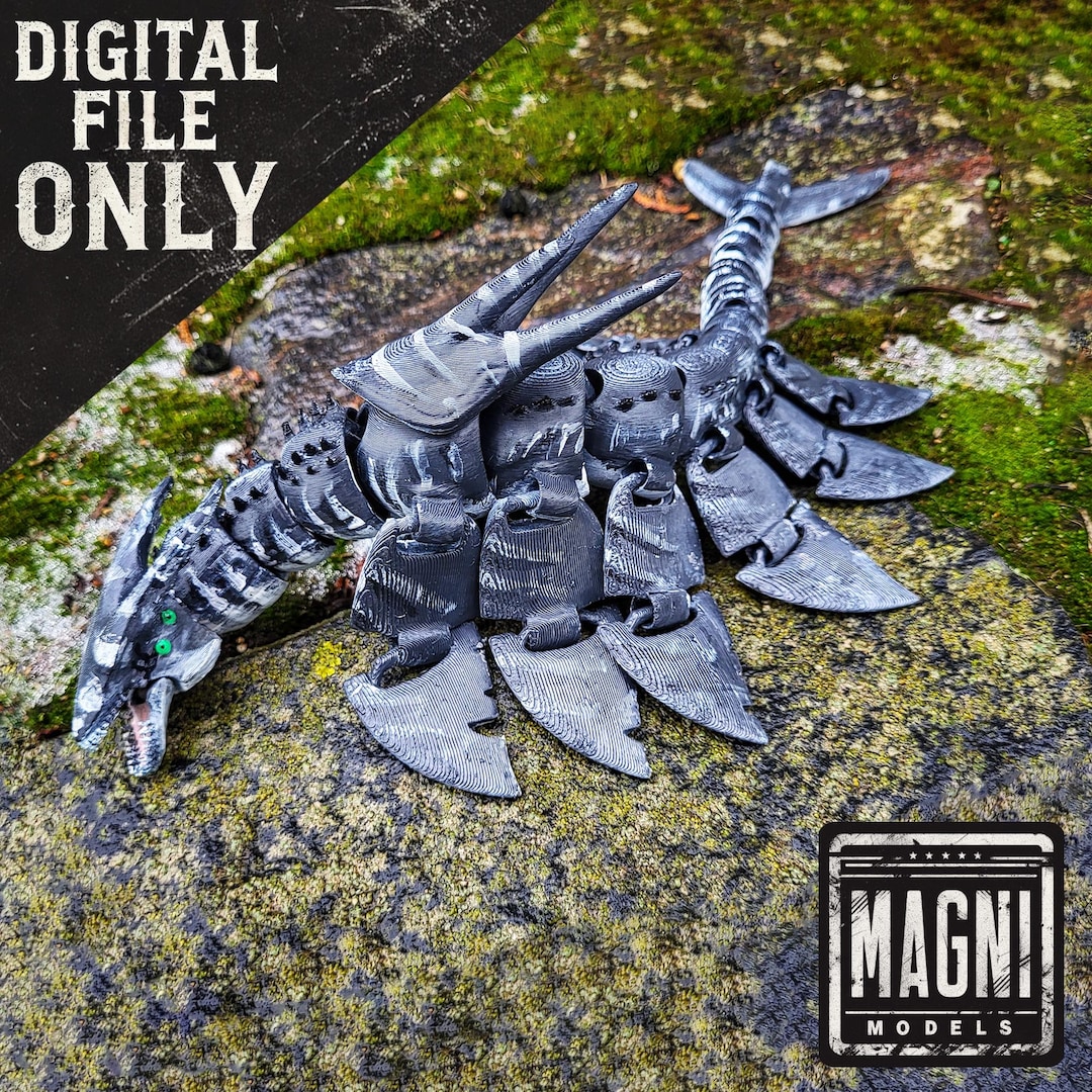 Articulated Ice Dragon Leviathan V2 STL - Subnautica [FOR 3D PRINTING ...