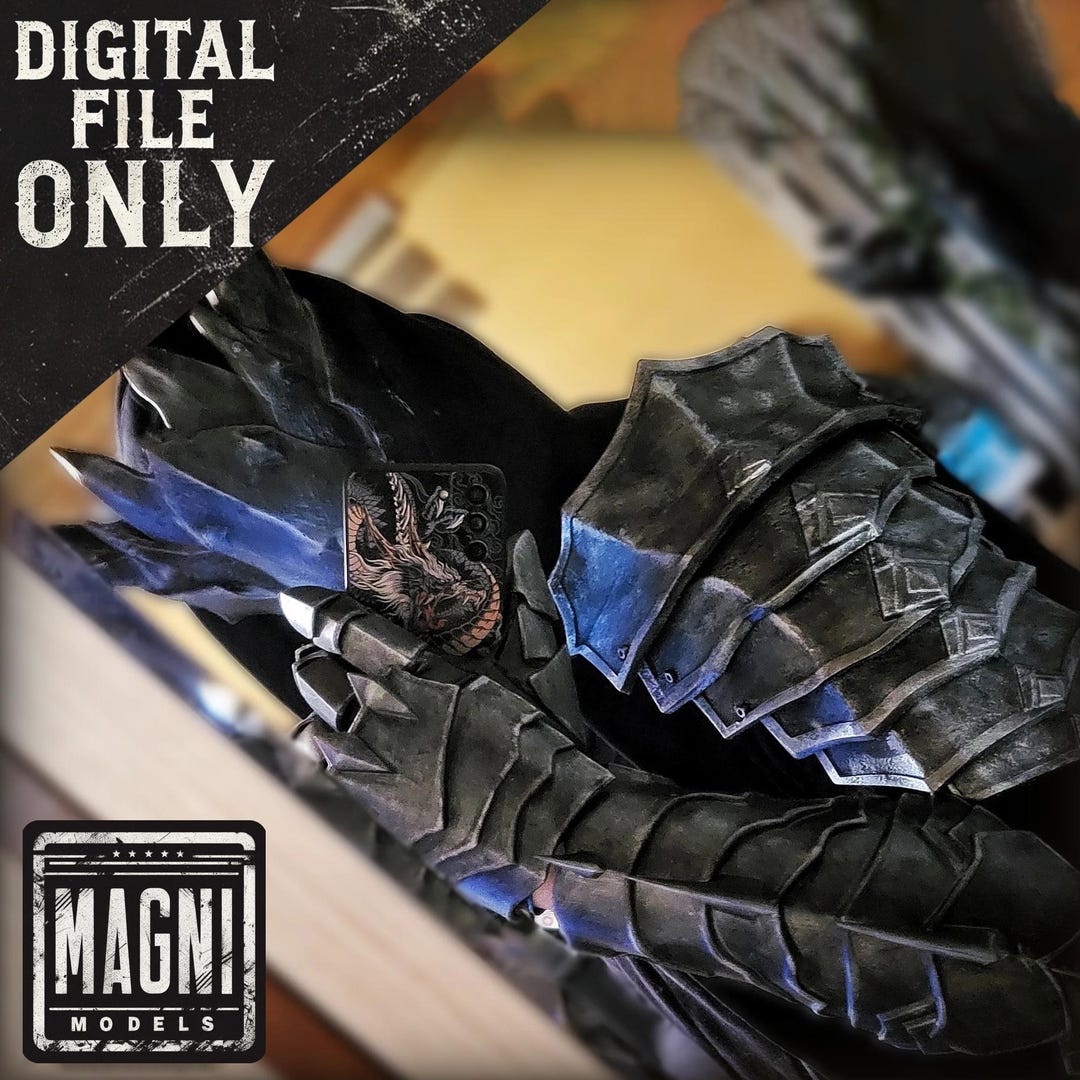 Talion's Servant's Armor Cosplay - Gauntlets and Shoulder Pads STL [FOR ...