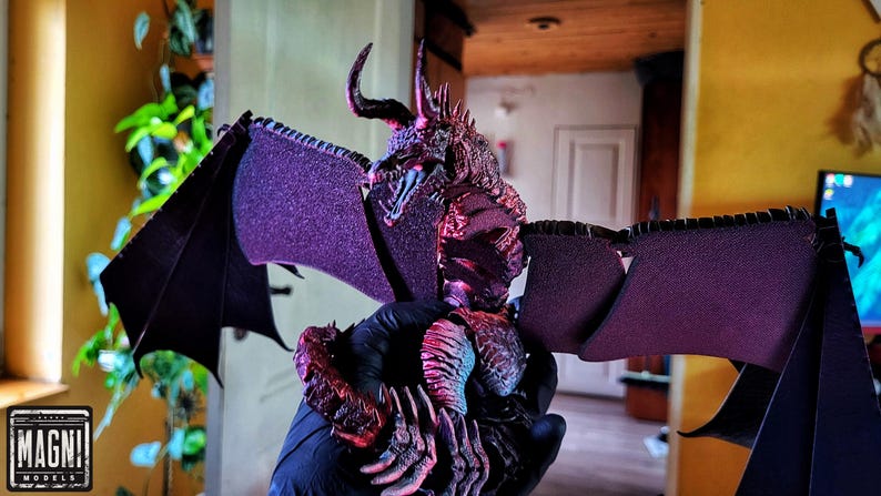 Articulated Diabolus Dragon STL [FOR 3D PRINTING] - Etsy