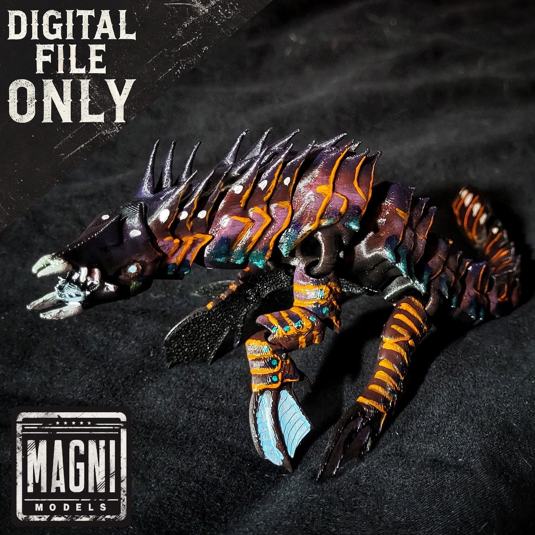 Articulated Cryptosuchus STL - Subnautica [FOR 3D PRINTING] - Etsy