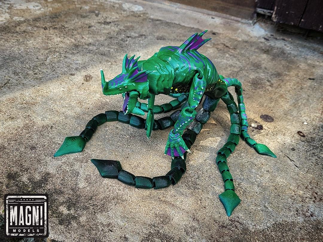 Articulated Sea Dragon Leviathan STL - Subnautica [FOR 3D PRINTING] - Etsy