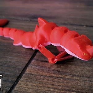 Articulated Red Bluster STL - the Sea Beast [FOR 3D PRINTING] - Etsy